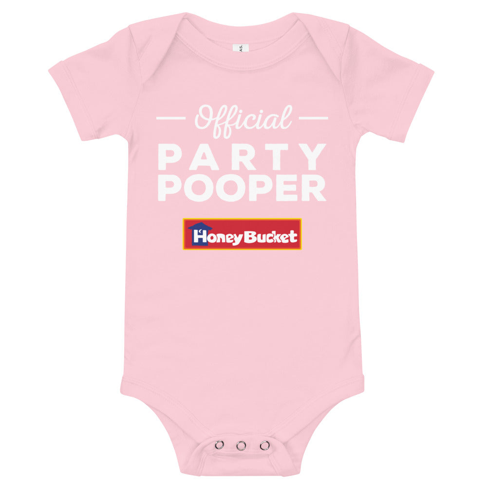 Party Pooper Baby short sleeve one piece – HoneyBucket Swag